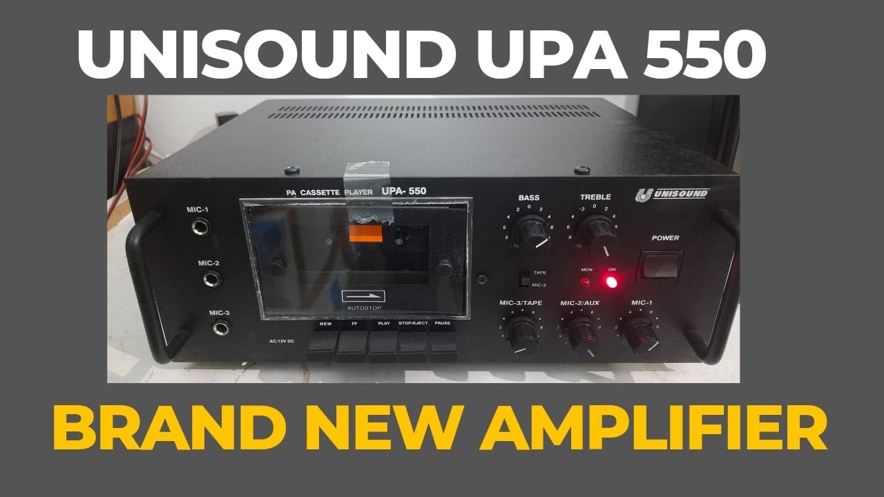 Sold - UNISOUD UPA-550 | Brand New Amplifier | 75W max RMS | 3 Mic & 1 ...