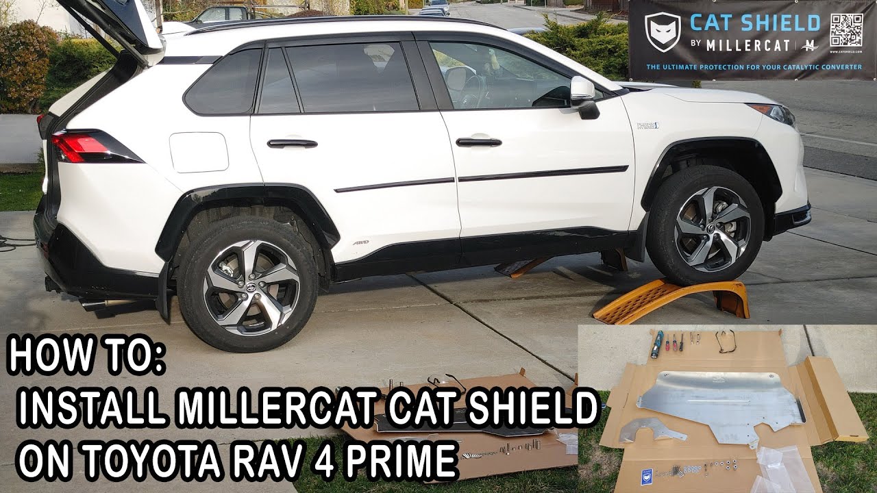 How To: Install MillerCAT V1 Cat Shield on Toyota Rav4 Prime - YouTube