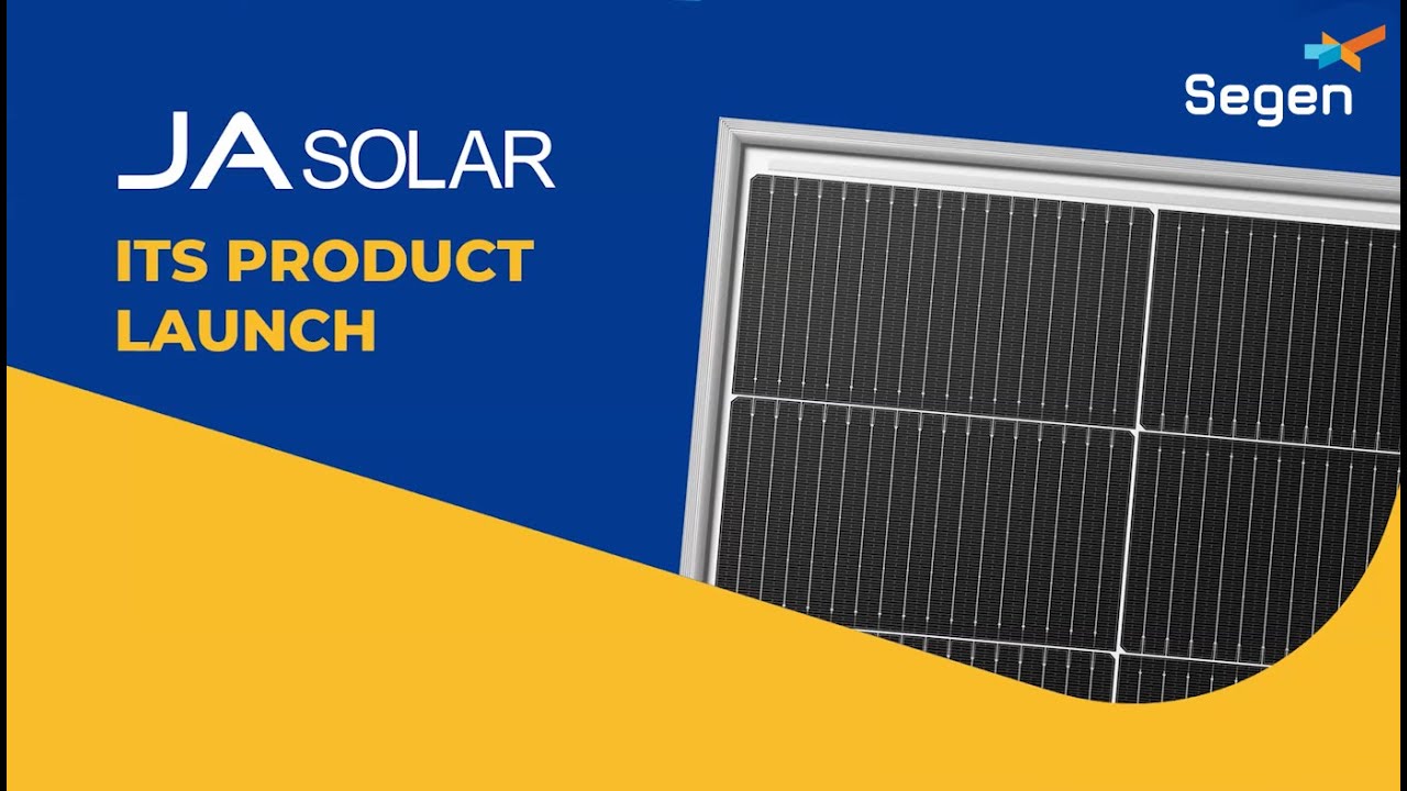 Segen & JA Solar Integrated Traceable System Product Launch - YouTube