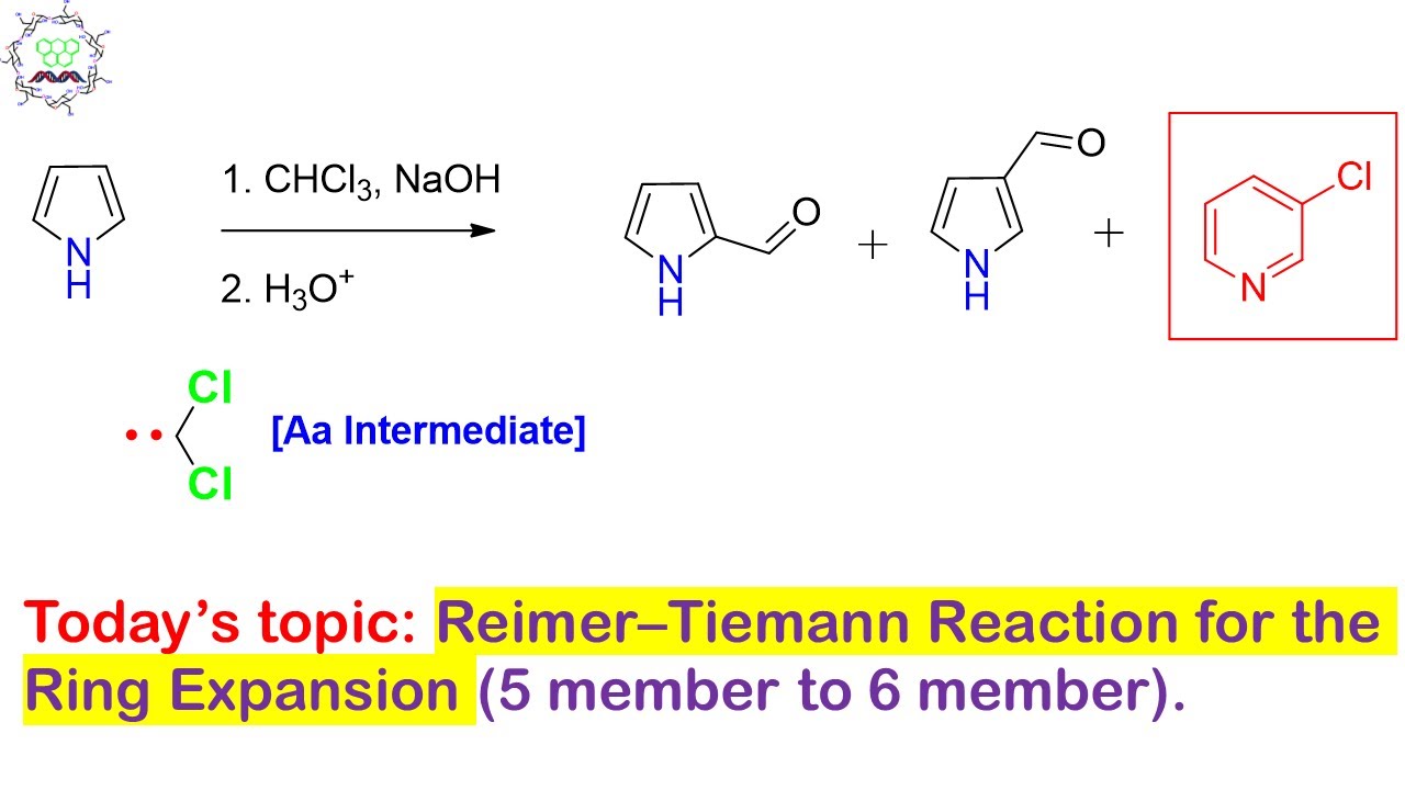 Reimer–Tiemann Reaction (part 3) and Ring Expansion: Electrophilic ...