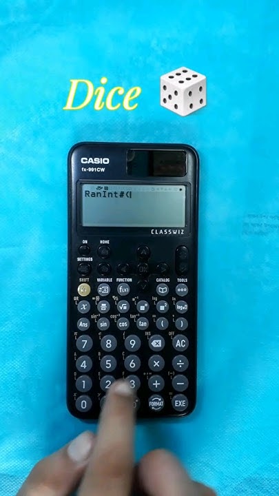 Random Number Integer like a Dice in Casio Fx 991CW #shorts #maths #casio #calculator - YouTube