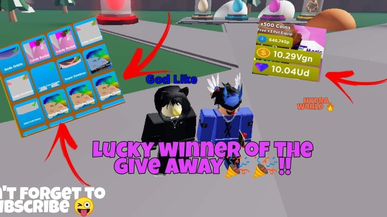 Lucky Winner Give away Super Dominus Pet / Secret Hatching Simulator 2 ...
