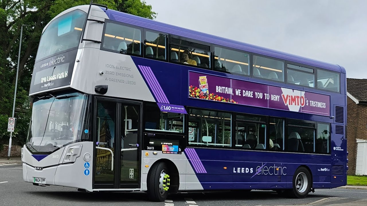 [HD+WS] First "Leeds ⚡ Electric" 36613 (MA24 EPP) On The 14 - YouTube