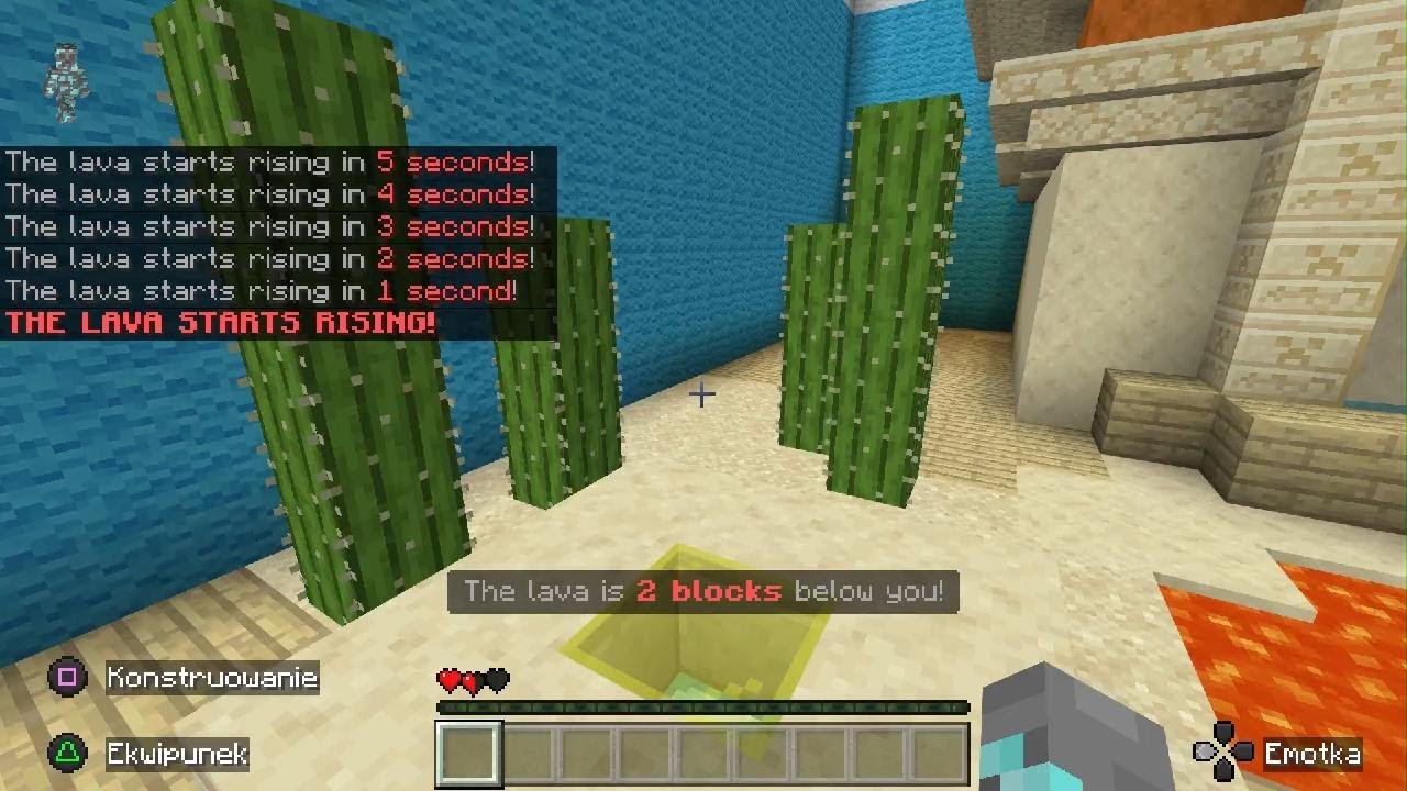 Minecraft. Rising lava parkour - YouTube