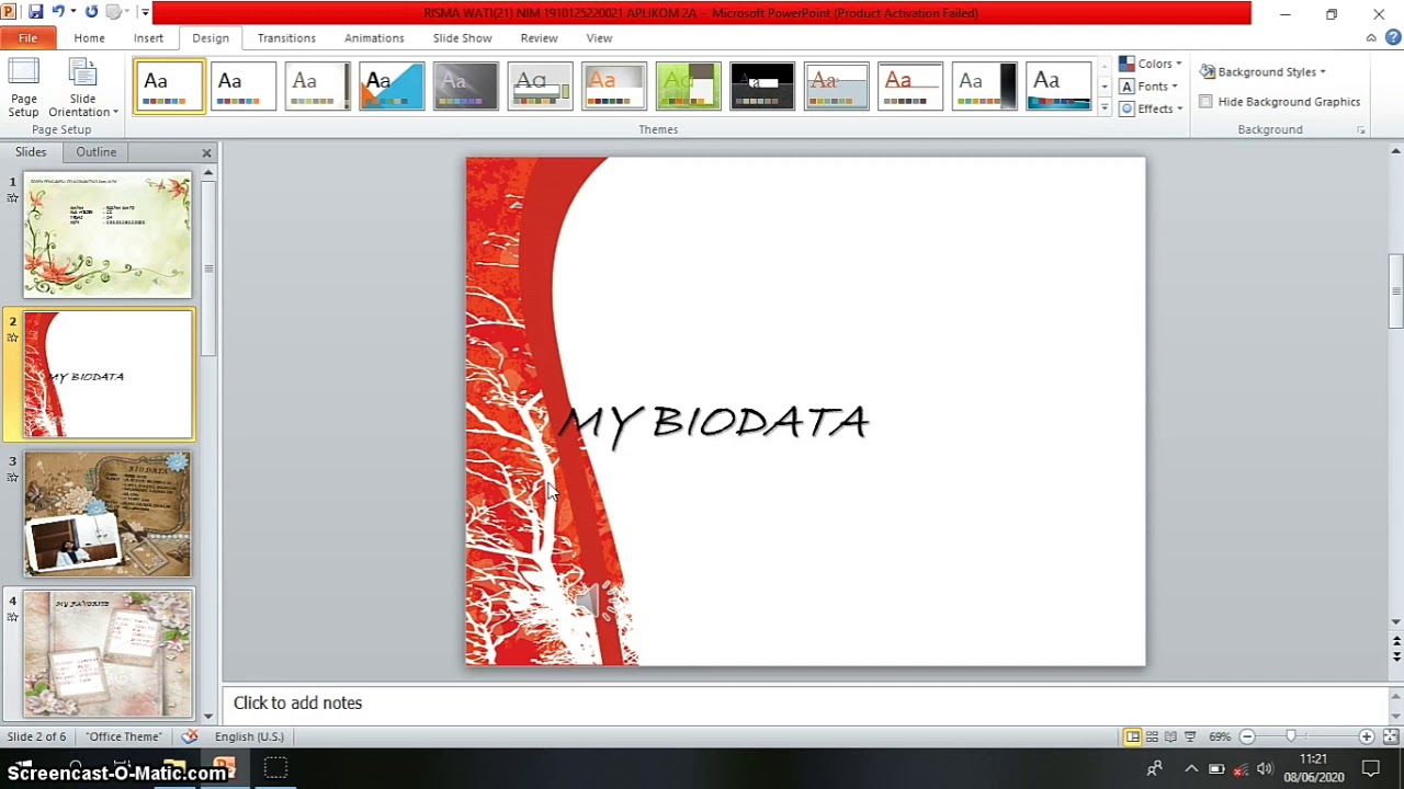 Cara mengganti Background di PowerPoint - YouTube
