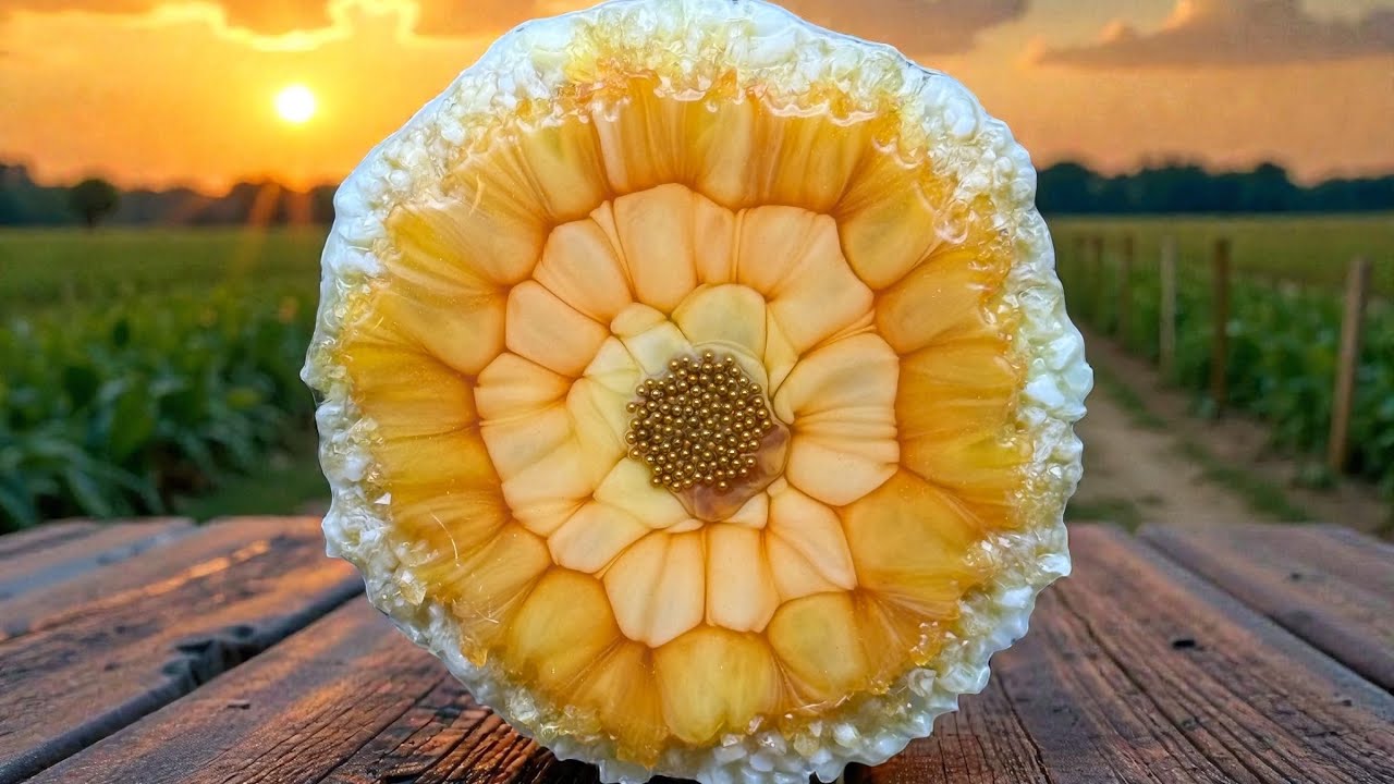 #386 Simple Flower Pour Tutorial using Golden Fluid Acrylics in Epoxy ...