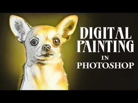 How to Draw Cute Puppy | Digital Painting | Portrait art | Pet Lovers ...