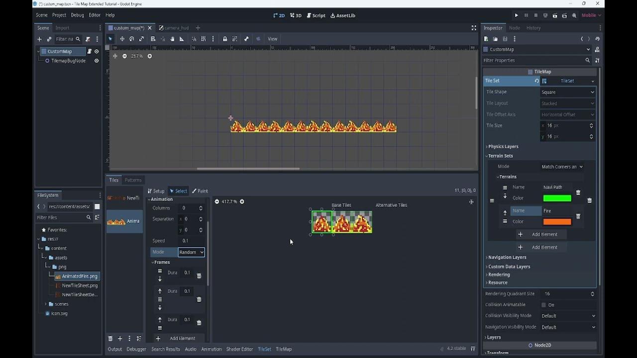 Animated Tiles Godot Tilemap - YouTube