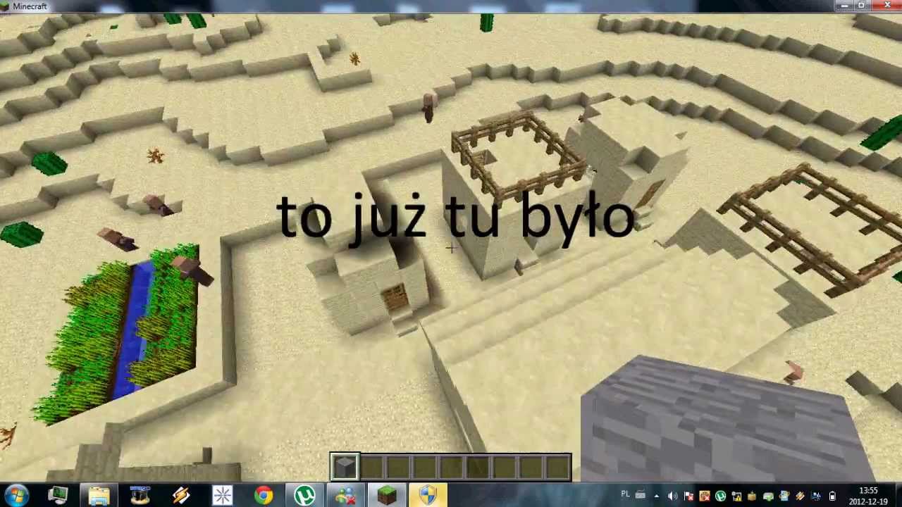 minecraft wioska z piasku - YouTube