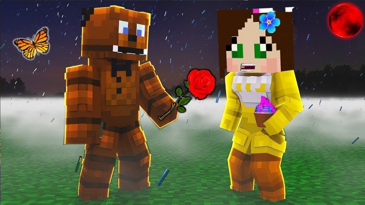 PopularMMOs Pat and Jen Minecraft JEN And Fnaf LOVE CHALLENGE GAMES ...