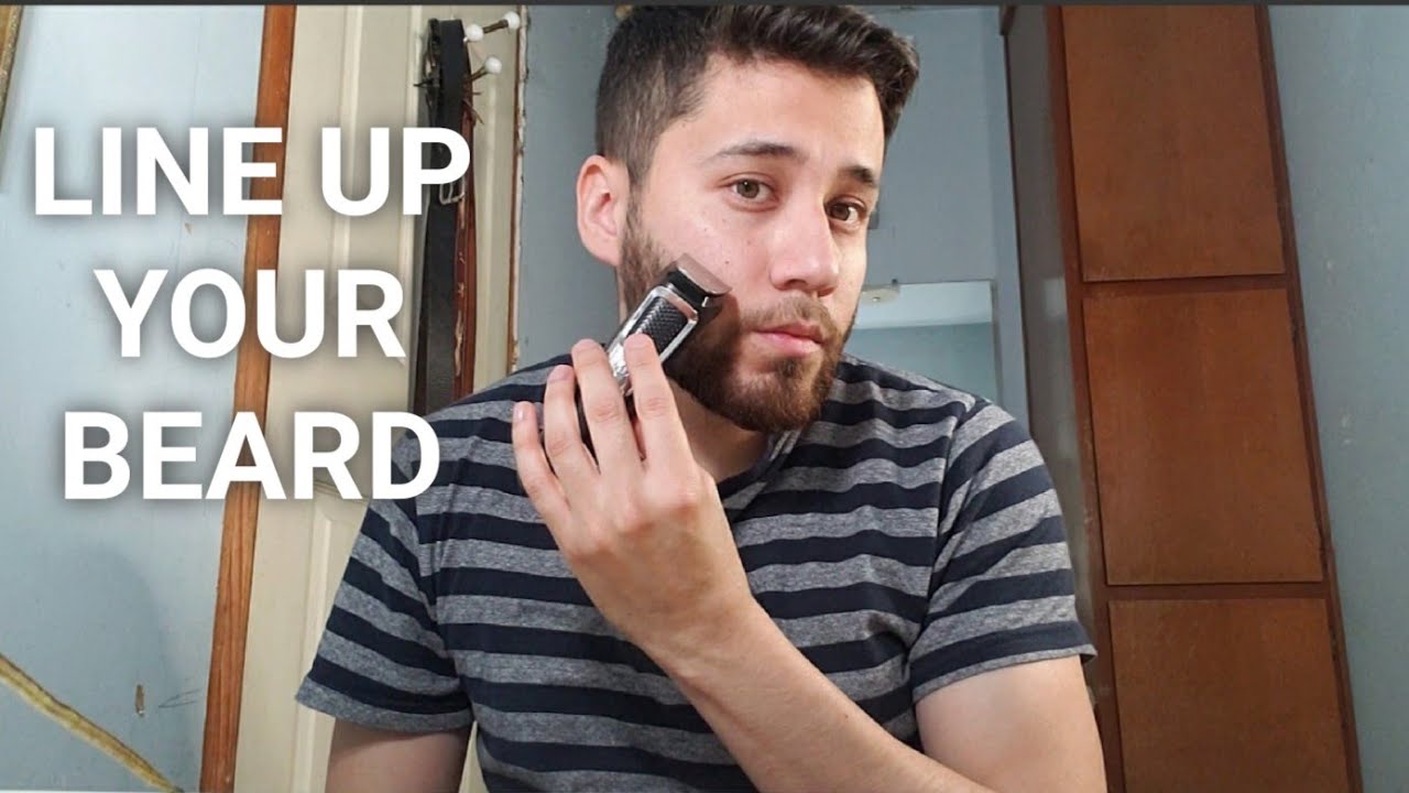 Beard Line up and Clean up | Easy Method - YouTube