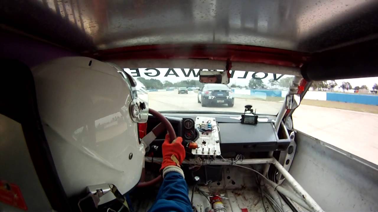 Mike Ogren Sebring HP, ends with wall incident - YouTube