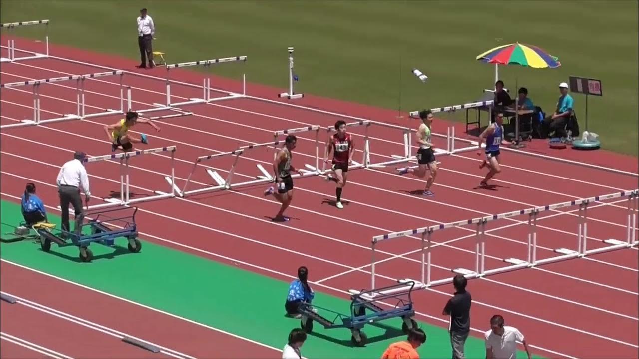 2024 九州実業団陸上 男子110mH予選1 - YouTube