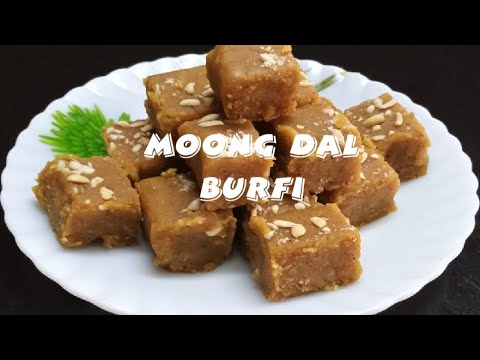 Moong dal burfi recipe / How to make moong dal burfi at home ...