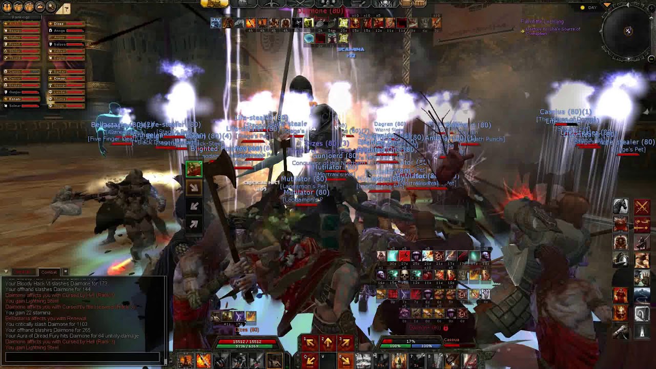 Age of Conan - Thoth Amon's Stronghold lower floor Raid - YouTube