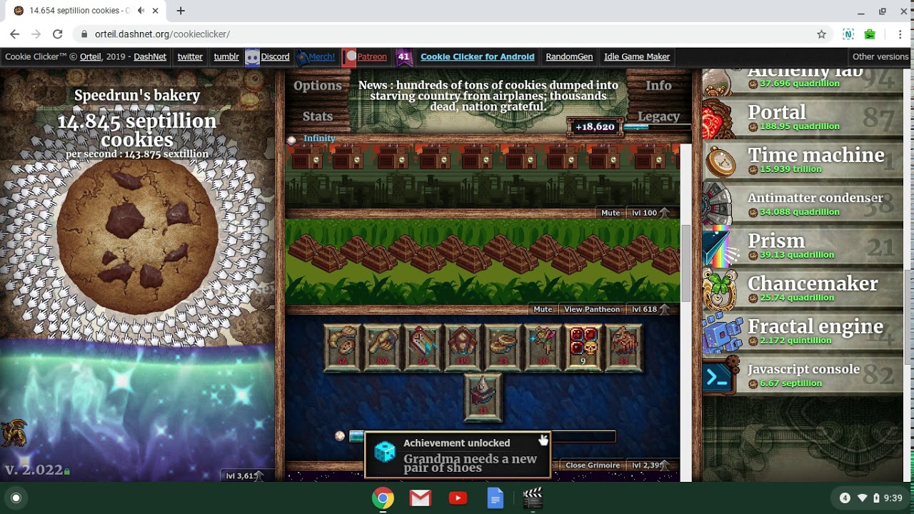 Cookie Clicker update on meh life - YouTube