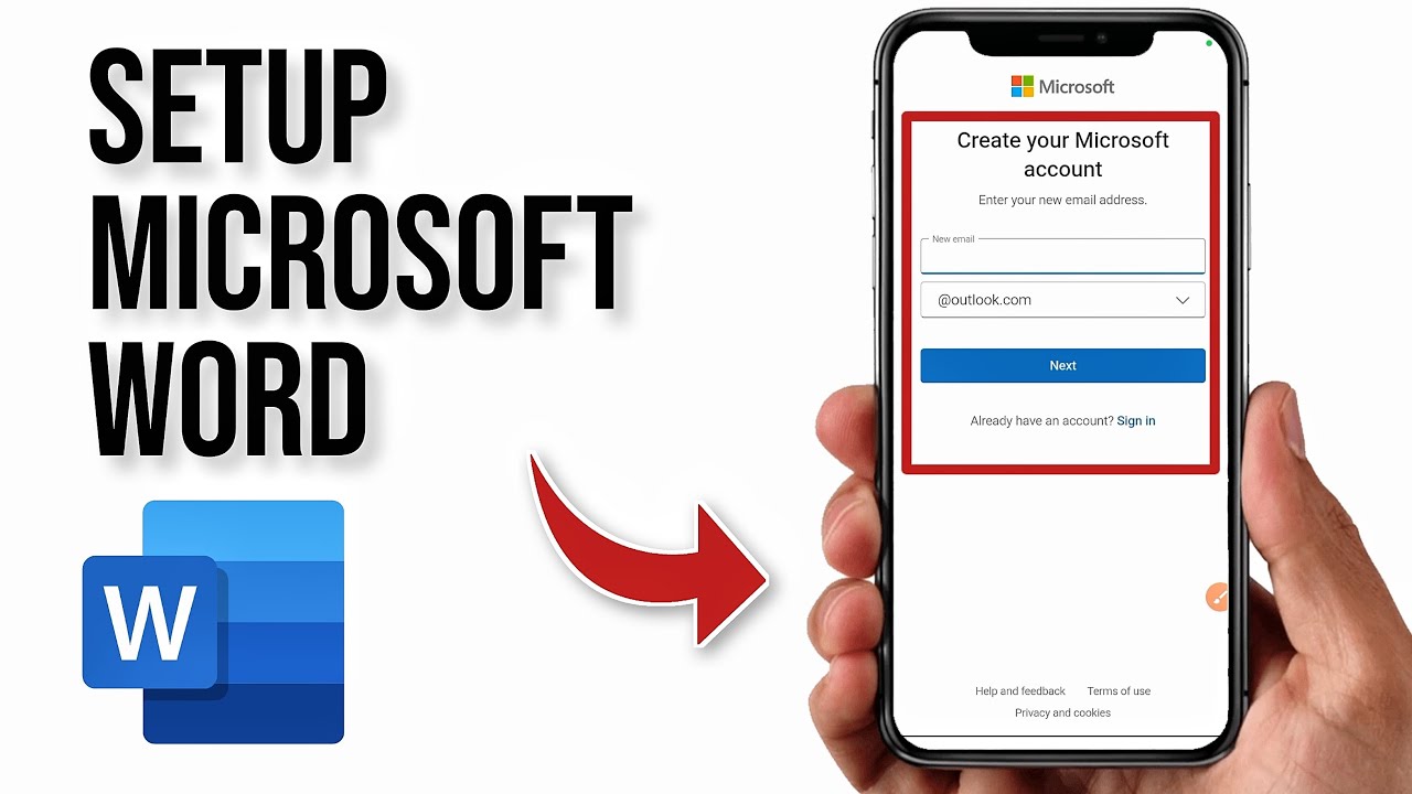 How to setup Microsoft word app on Android - YouTube