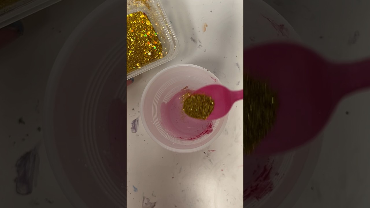 DIY glitter pour - YouTube