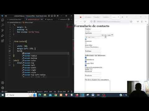 formulario HTML, CSS Dando estilo - YouTube