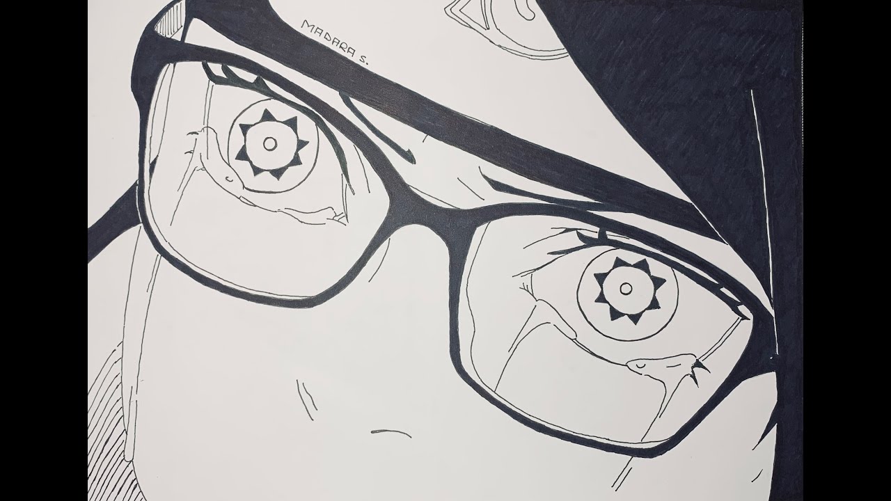 How To Draw Sarada's Mangekyou Sharingan | Easy Steps | Manga drawing ...