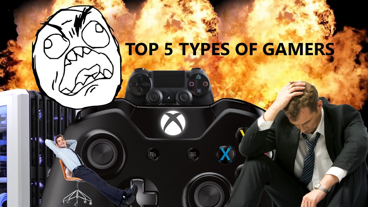 5 TYPES OF GAMERS (TYPICAL STEREOTYPES) - YouTube