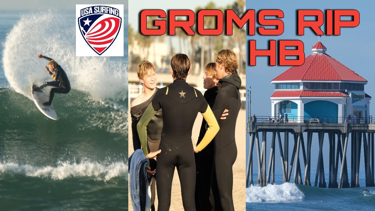 USA Surfing Groms Rip HB - YouTube