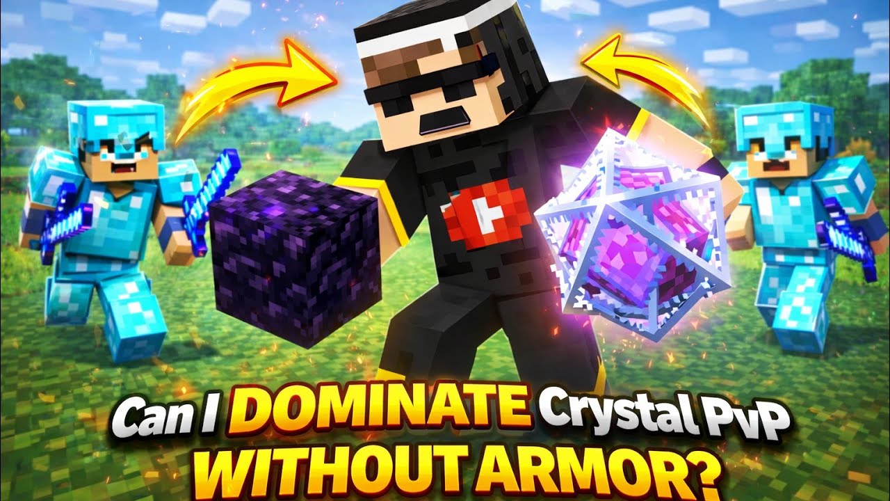 Without Armor 🔥 Crystal PvP Battlepie @YesSmartyPie Minecraft Server ...