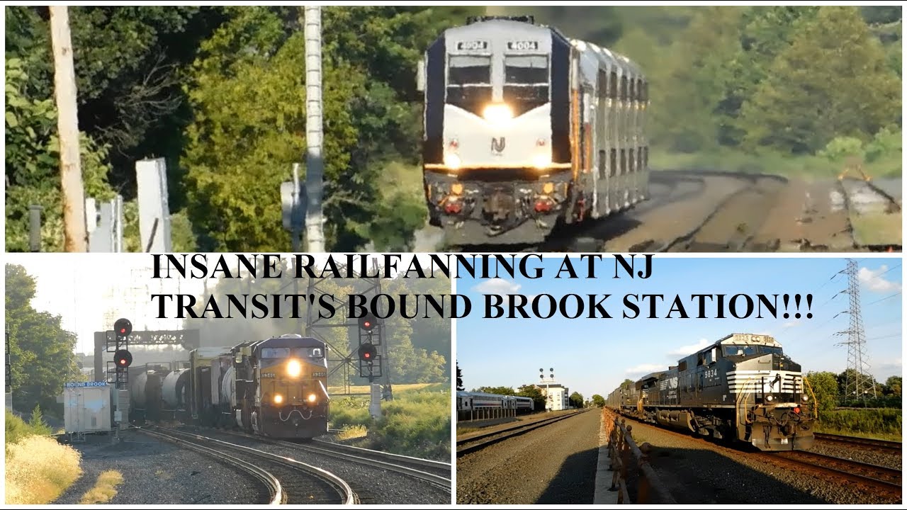 INSANE Railfanning At NJ Transit's Bound Brook Station!!! INCREDIBLE ...