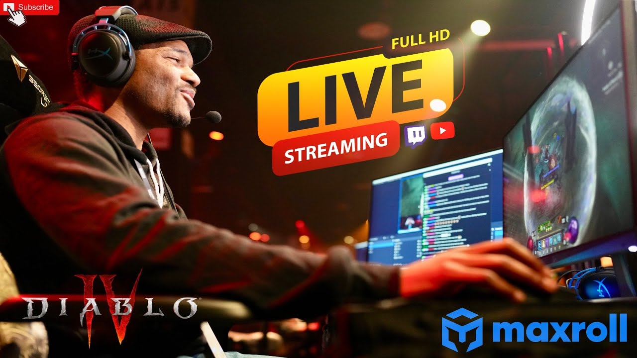 [LIVE] D4 S8 Launch! Rogue blasting. Chill vibes. #maxroll - YouTube