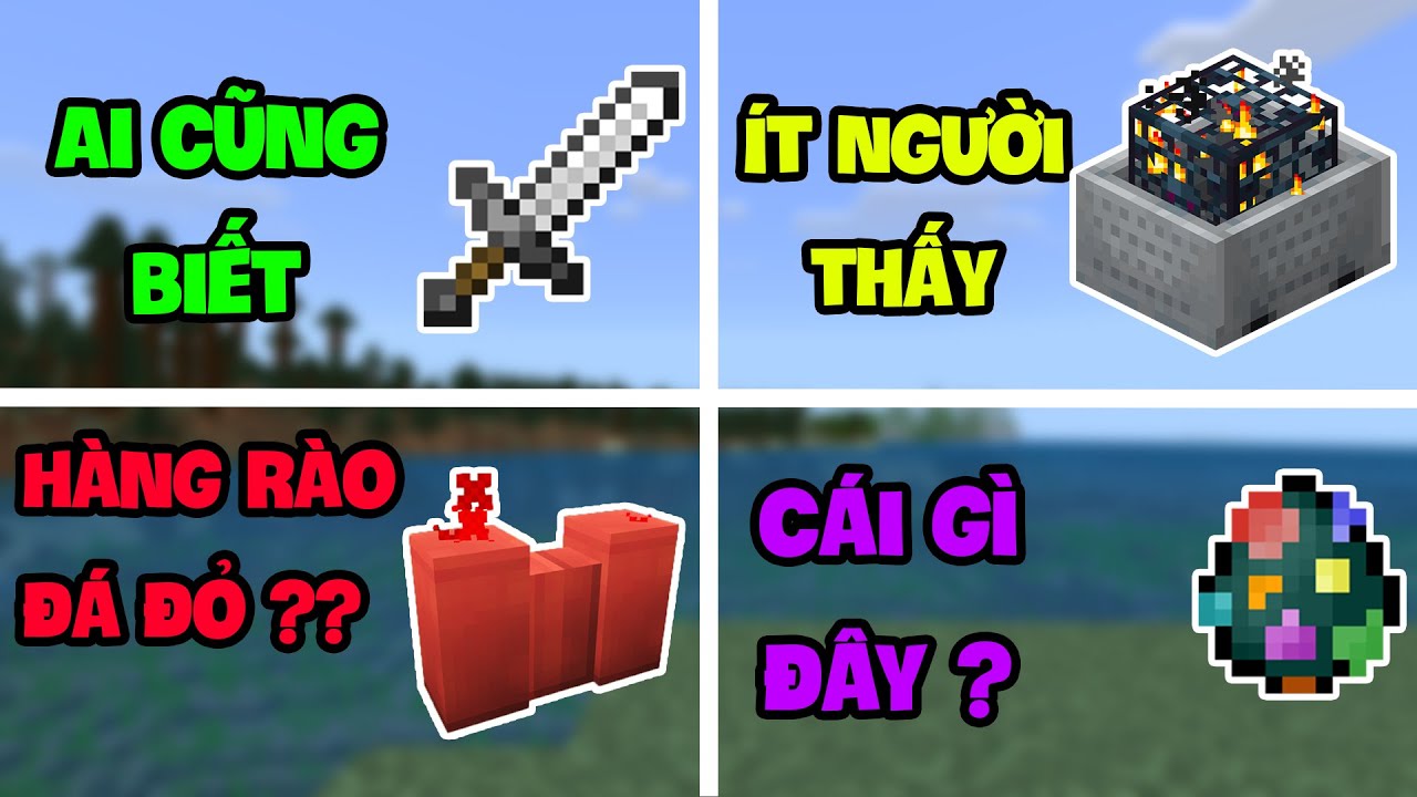 10 Vật Phẩm (Items) BÍ MẬT Mà 92,29% Bạn KHÔNG BIẾT Trong Minecraft ...