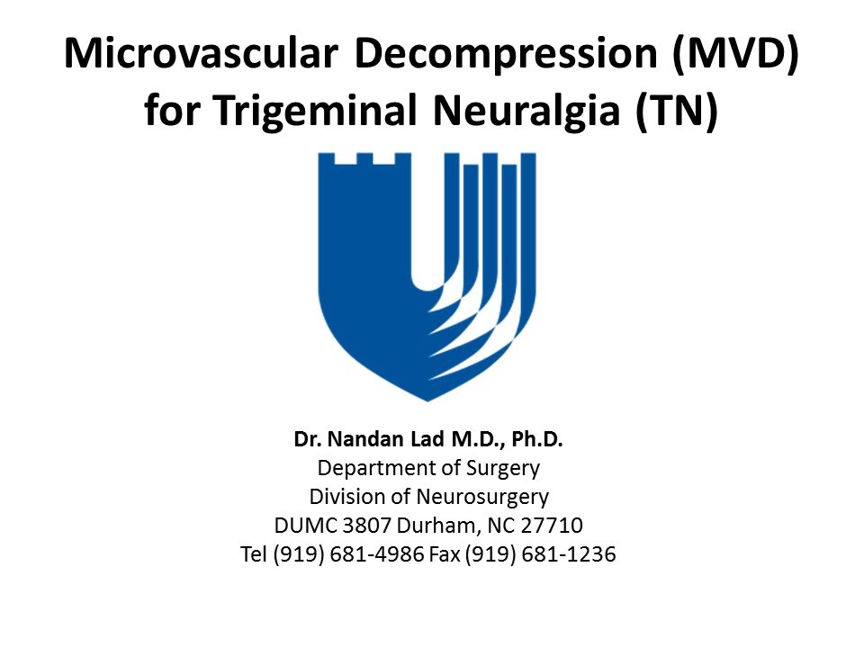 Microvascular Decompression (MVD) for Trigeminal Neuralgia (TN) - YouTube
