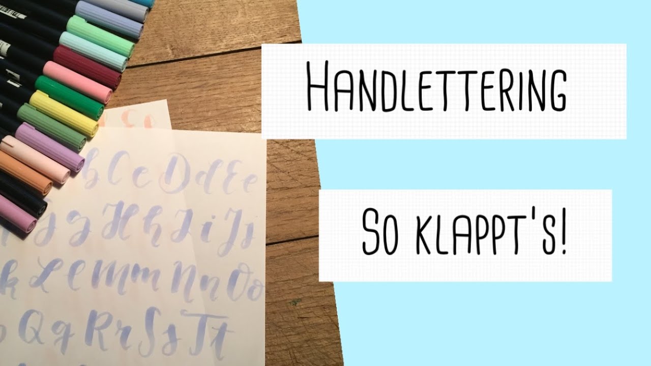 Handlettering lernen| 8 Tipps| für Anfänger 🖌 - YouTube