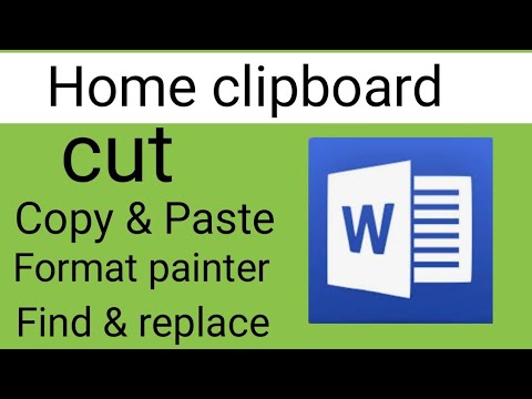 2Half Cut|Cut|copy|paste|format|painter|Find|Replace|Proficiency test ...