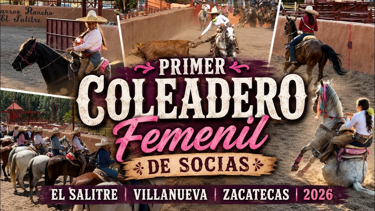 🎥 Primer Coleadero Femenil de Socias 🎀🩷🐴 | El Salitre | Villanueva ...