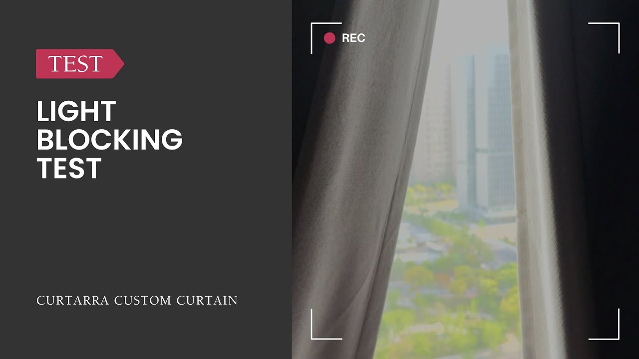 Test | Curtain Light Blocking for 100% Blackout Curtains - YouTube