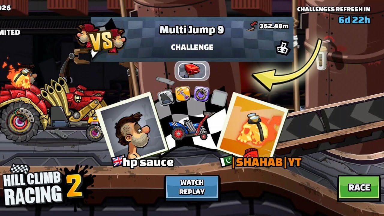 Multi-jump with tractor in featured challenges - Hill Climb Rcaing 2 ...