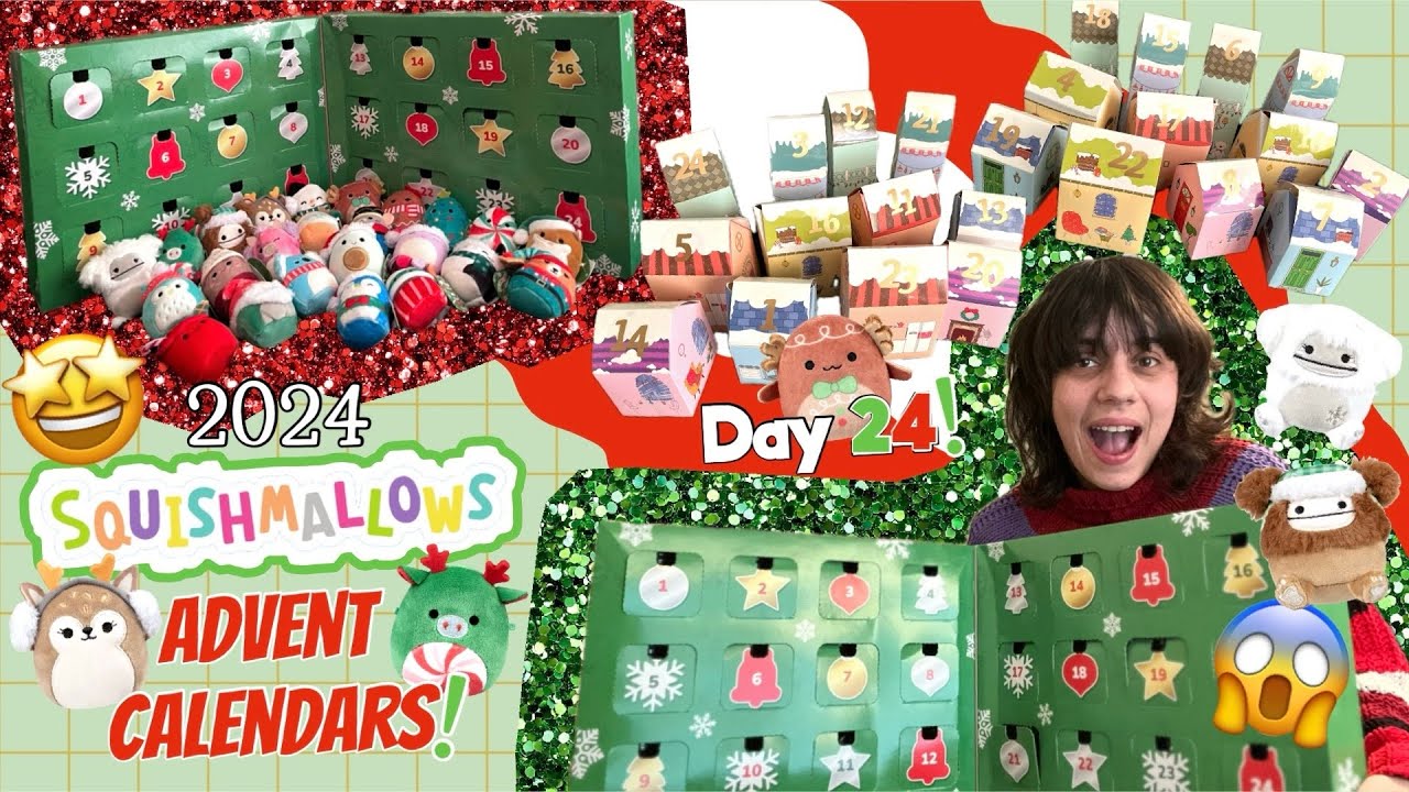 24-DAY😱Micromallow Advent🎄Calendar Opening + CUSTOM🤩Squishmallows ...