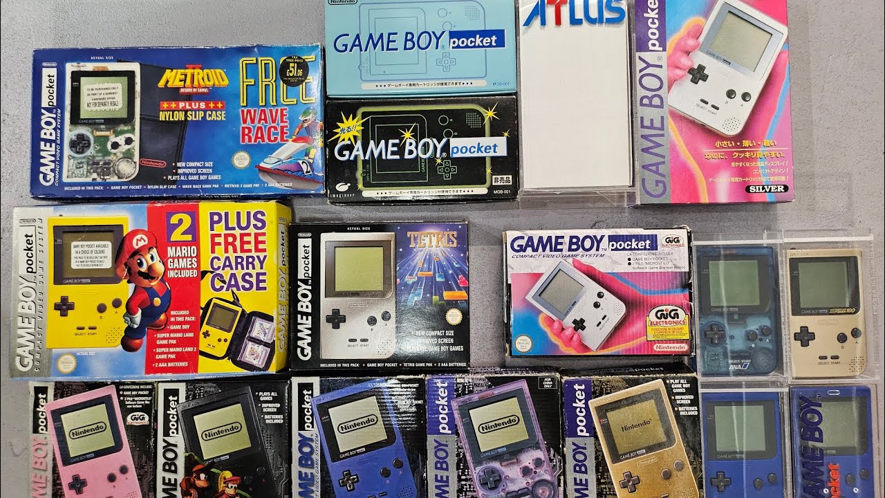 Complete Nintendo Game Boy Pocket consoles priced and just put on the ...
