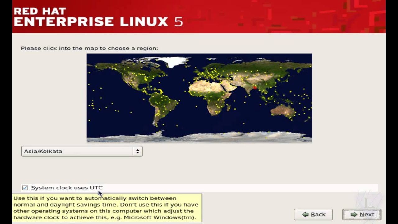 Installation of Linux os "Red Hat Enterprise linux-5" - YouTube