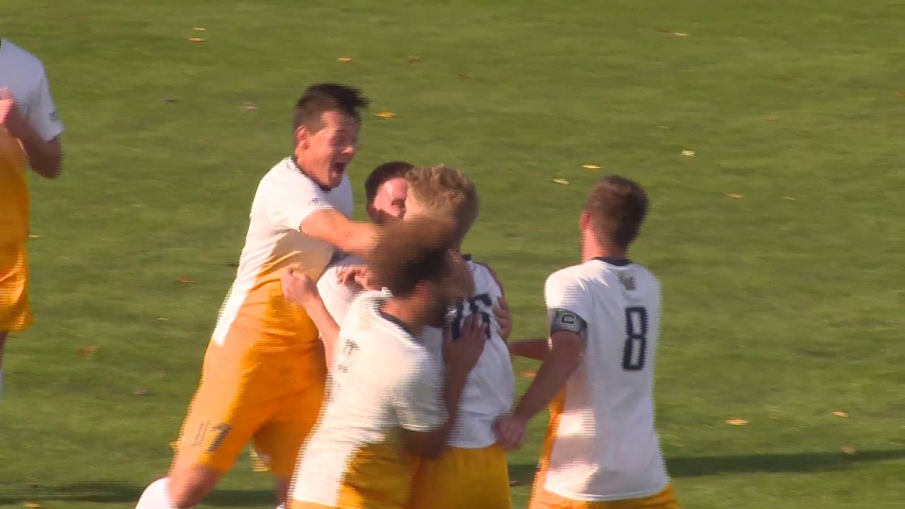 MSUB Men's Soccer Chad Triplett Goal 10/20/16 - YouTube