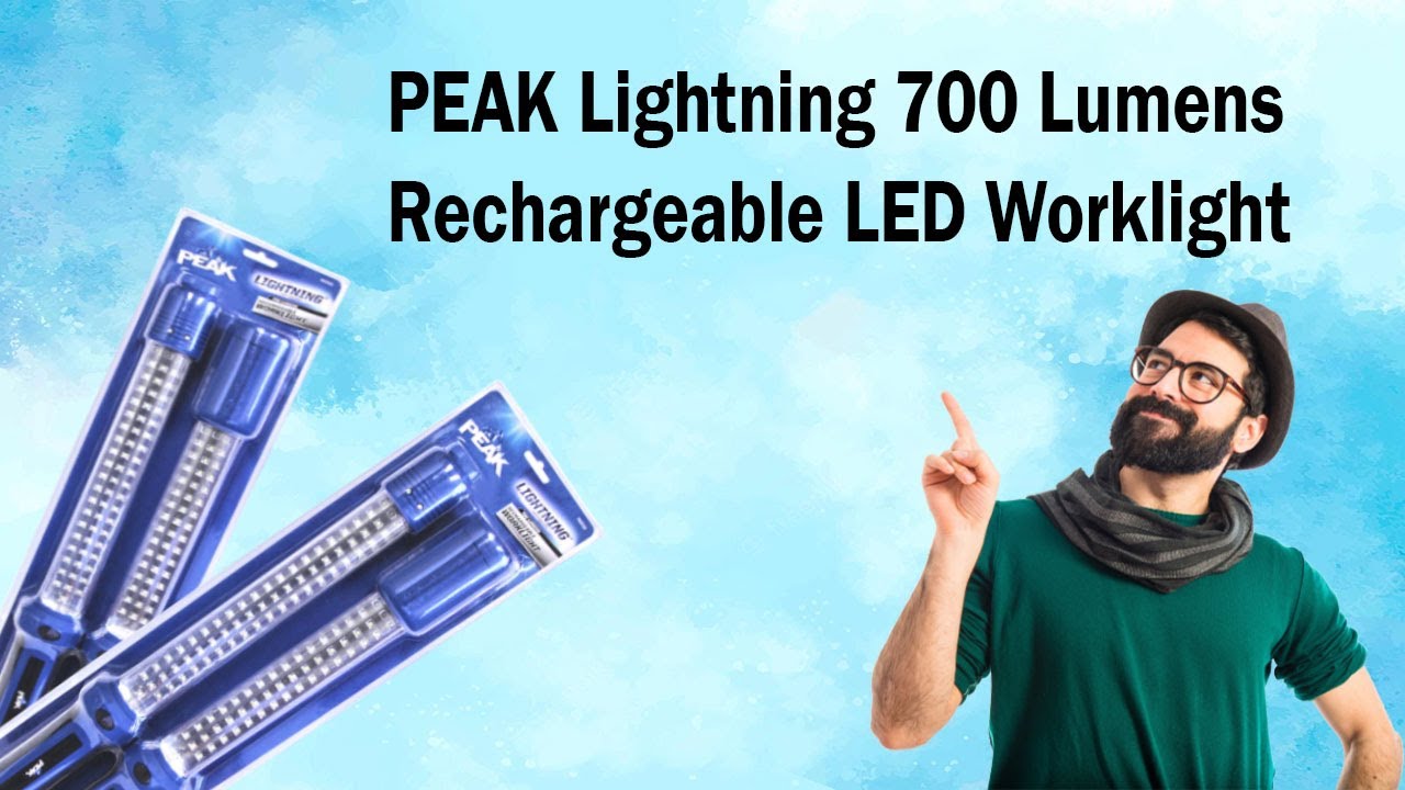 PEAK PKC0T120 Rechargeable LED Worklight - YouTube