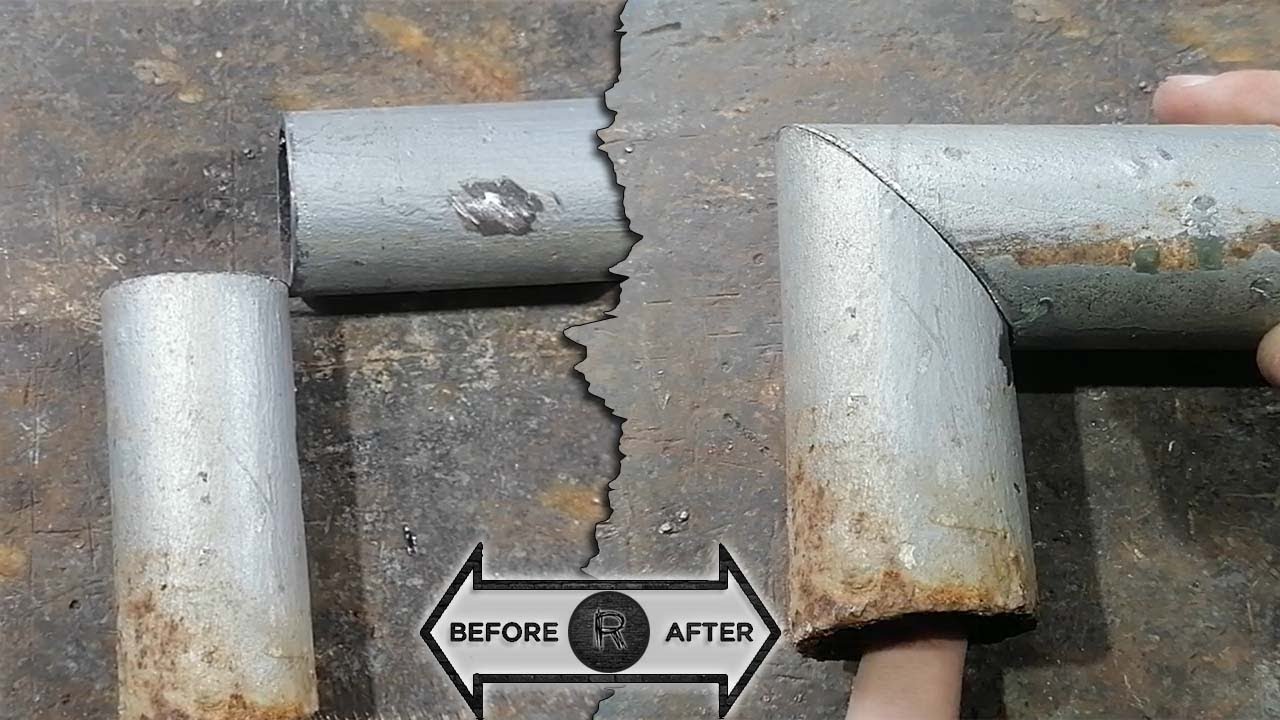 The ideal angle of 90 degrees for pipes of any diameter - YouTube