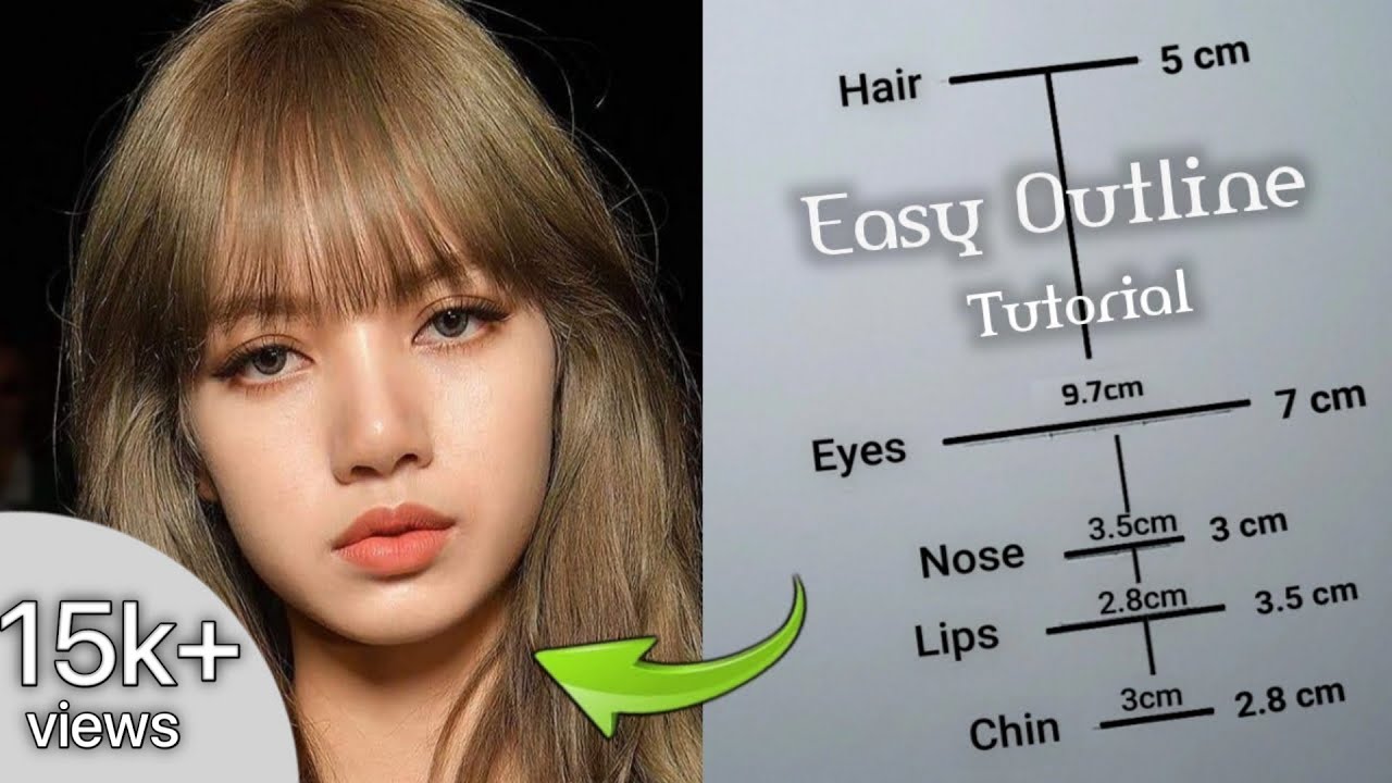 Lisa drawing tutorial part 01 || How to draw Lisa Blackpink step by ...