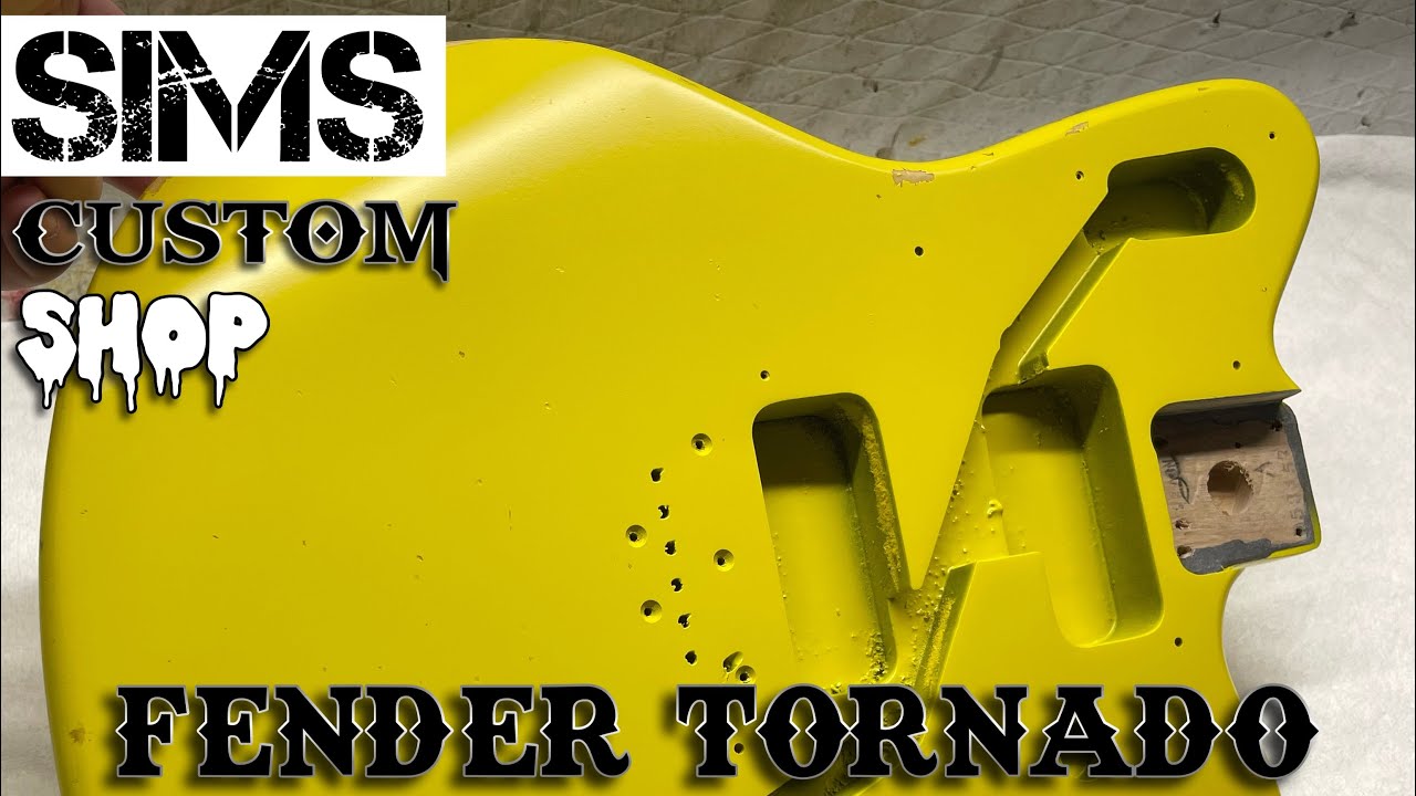 Fender Tornado guitar - Aged Yellow Relic finish by Sims Custom Shop ...
