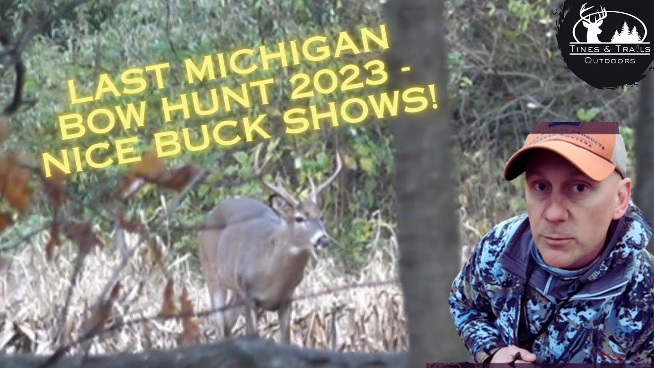 2023 Michigan Final Bow Hunt - Nice Buck Shows! - YouTube