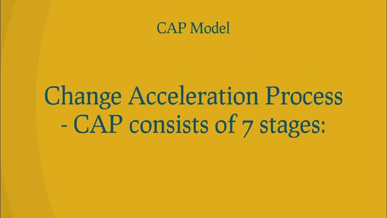 7 steps of Change Acceleration Process - CAP-model - YouTube