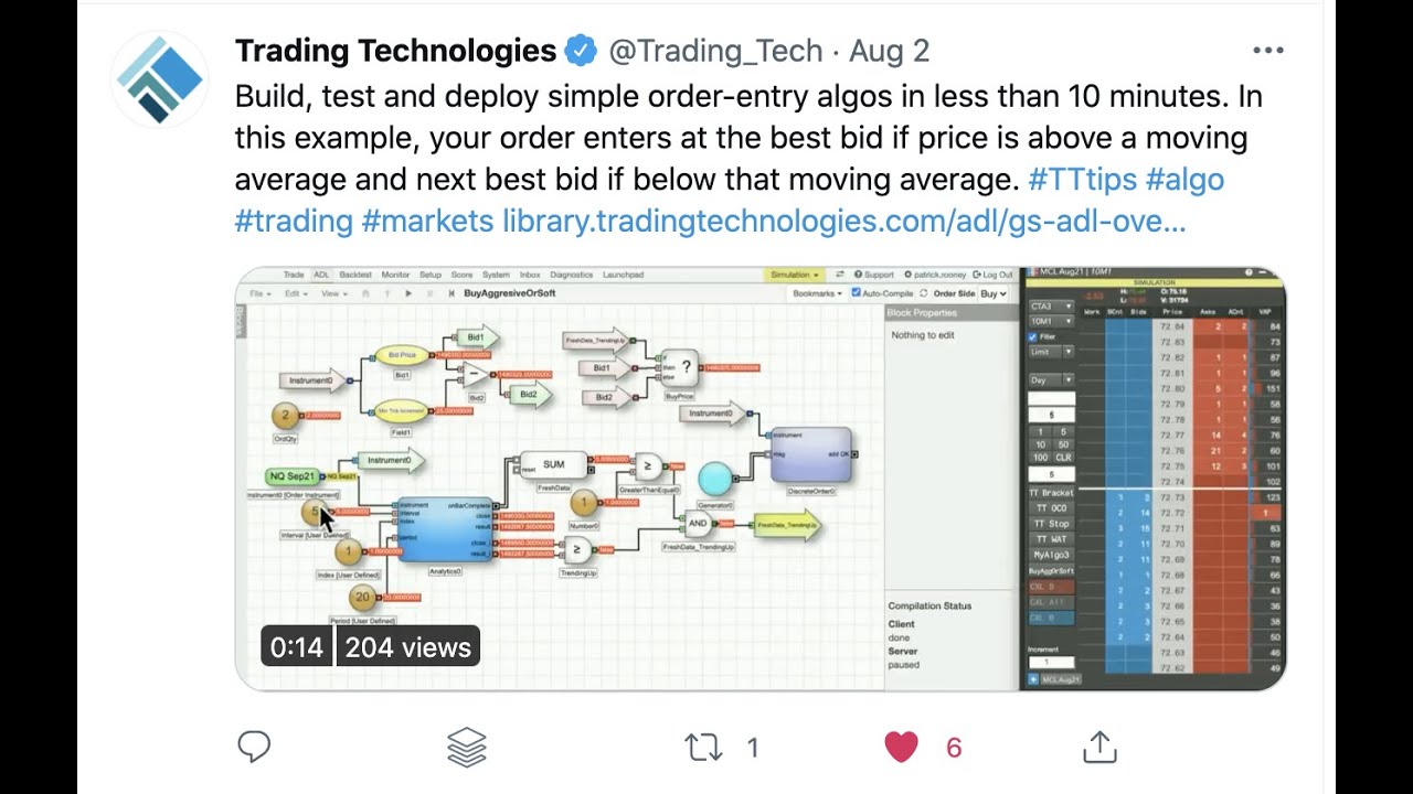 Tips on using the TT platform from Trading Technologies (#TTtips). Week ...