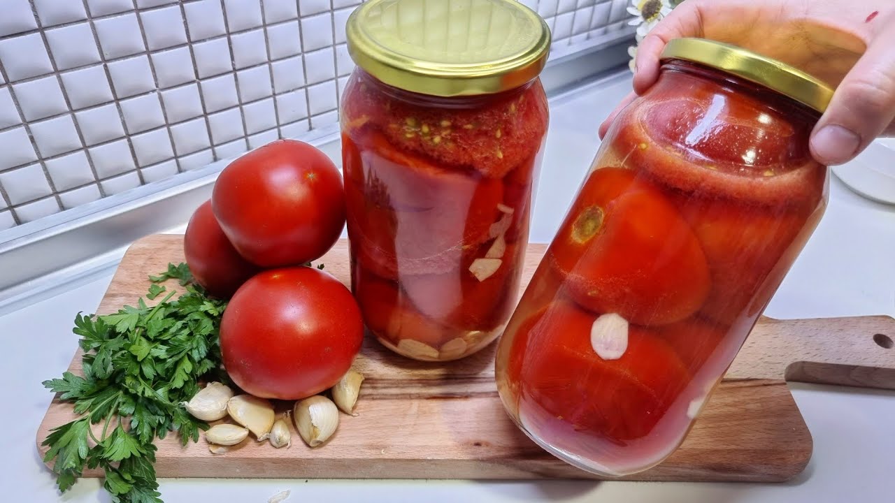 Domate Të Kuqe Turshi Per 10 min Pa Konzervanse, me Lëng të ...