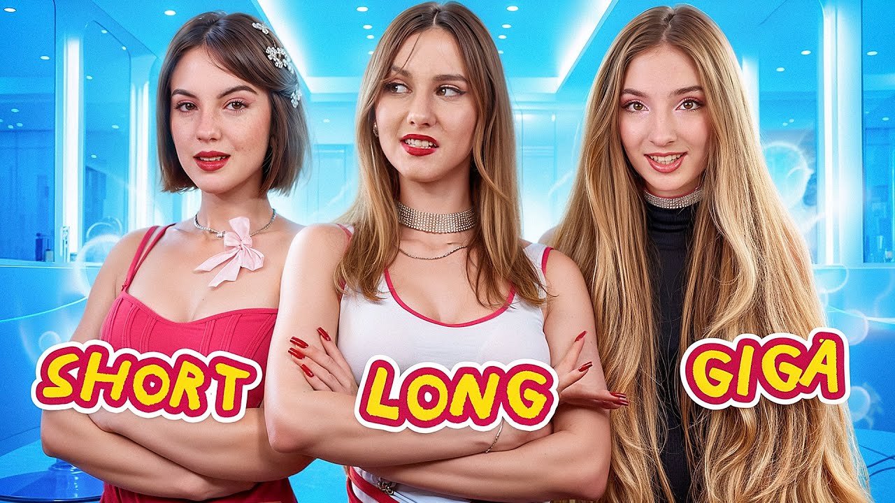Short Hair vs Long Hair vs Giga Long Hair! Which Girlfriend is Better ...