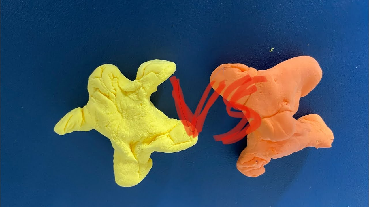 Clay men battle (fight-1) - YouTube